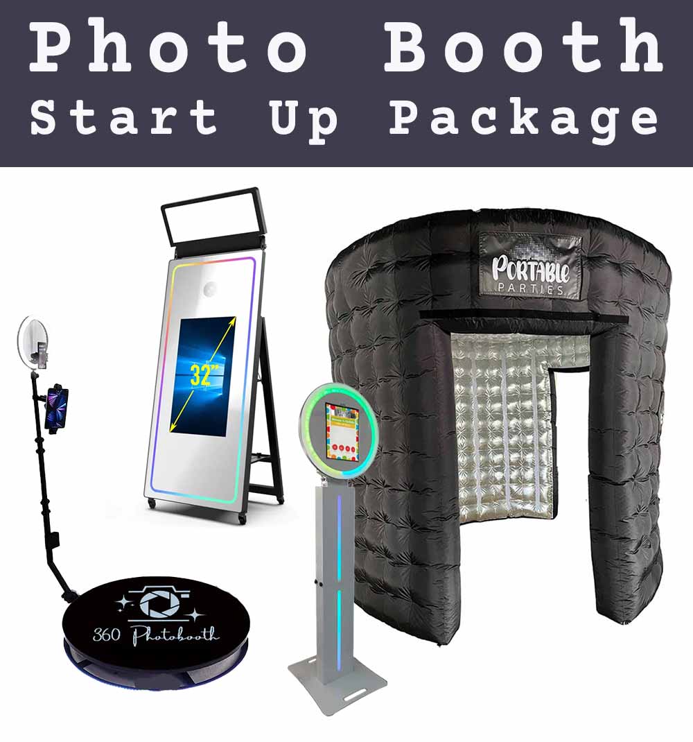 3 Photo Booths & Enclosure Package – spinphotobooths.com